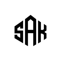 Sak logo letter design Royalty Free Vector Image