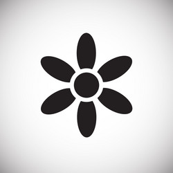 Spring flower icon on white background for graphic