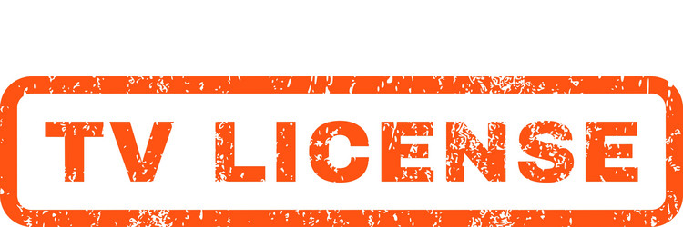 Tv license rubber stamp Royalty Free Vector Image