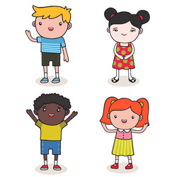 Diverse Kids Vector Images (over 7,800)