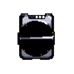 Audio partybox sound game pixel art Royalty Free Vector