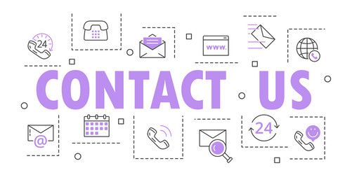 Contact Us Banner Vector Images (over 1,900)