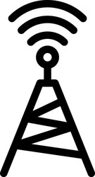 Signal tower Royalty Free Vector Image - VectorStock