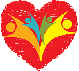 Happy people together icon Royalty Free Vector Image