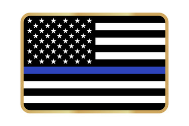 Police law enforcement american flag Royalty Free Vector