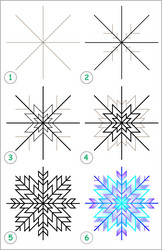 Page shows how to learn step by step to draw Vector Image