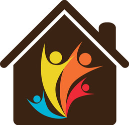 Happy people together icon Royalty Free Vector Image
