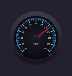 Automotive dashboard in hud style Royalty Free Vector Image