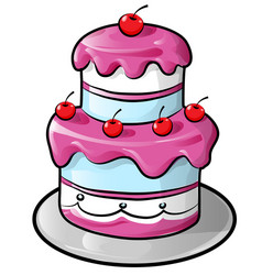 Birthday cake Royalty Free Vector Image - VectorStock