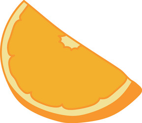 One orange on white background Royalty Free Vector Image