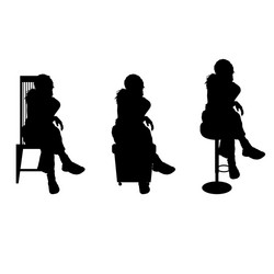 Women Sitting Vector Images (over 9,400)
