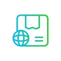 World wide delivery services icon Royalty Free Vector Image