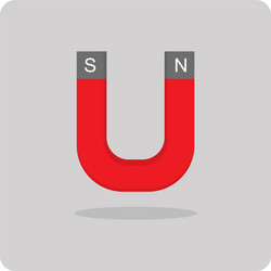 Set Magnets In Different Shapes On White Vector Image