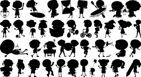 Kids Doing Things Vector Images (82)