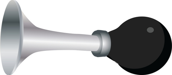 Blue klaxon Royalty Free Vector Image - VectorStock
