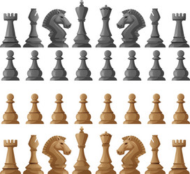 Checkmate pieces on transparent Royalty Free Vector Image