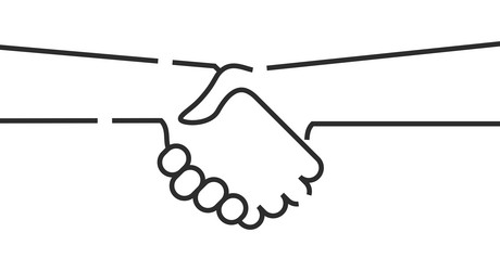 Shaking Hands Outline Vector Images (over 3,700)