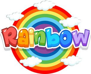 Colored Rainbow Word Vector Images (over 4,300)