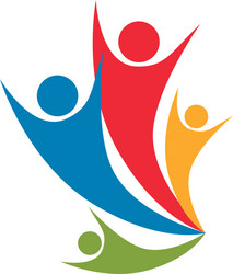 Happy people together icon Royalty Free Vector Image