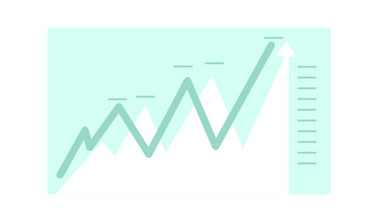 Abstract chart financial graph analytics cartoon Vector Image