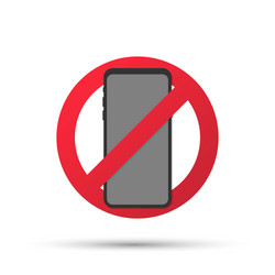 Do not use mobile Royalty Free Vector Image - VectorStock