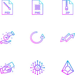 Psd photoshop png image zip compressed safe Vector Image