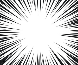 Manga speed burst frame radial anime speed lines Vector Image