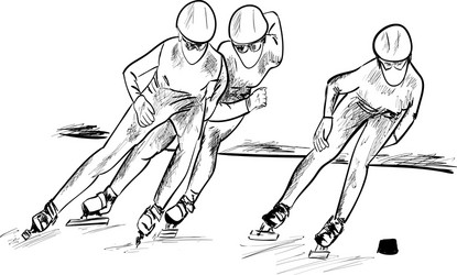 Short track Royalty Free Vector Image - VectorStock