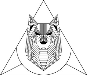 Geometry Wolf Vector Images (over 190)