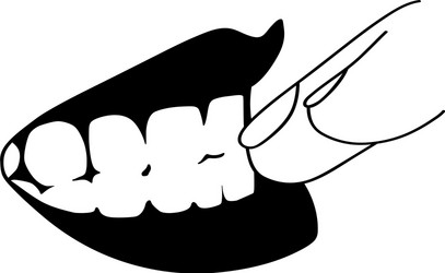 Nail biting Royalty Free Vector Image - VectorStock