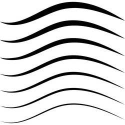 Swoosh curve arc line smooth bend stripe logo Vector Image