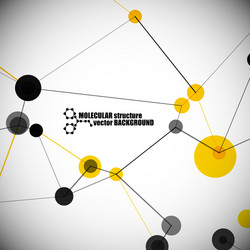 Beautiful molecular structure Royalty Free Vector Image