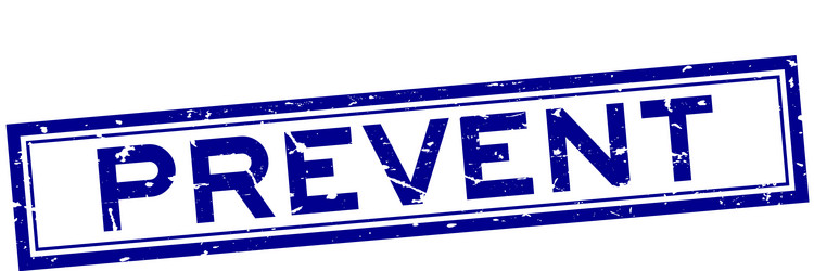 Grunge blue attention word rubber seal stamp Vector Image