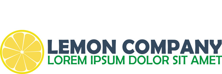 Citrus logo company lemon Royalty Free Vector Image