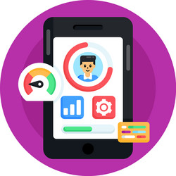 App speed Royalty Free Vector Image - VectorStock