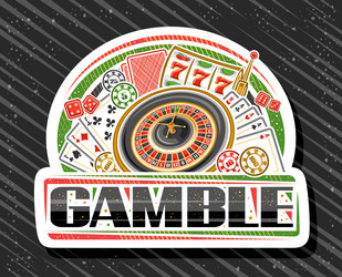 Logo for gamble Royalty Free Vector Image - VectorStock