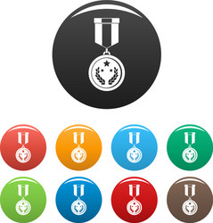 Medal icon simple Royalty Free Vector Image - VectorStock