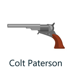 Cartoon colt single action revolver 1873 Vector Image