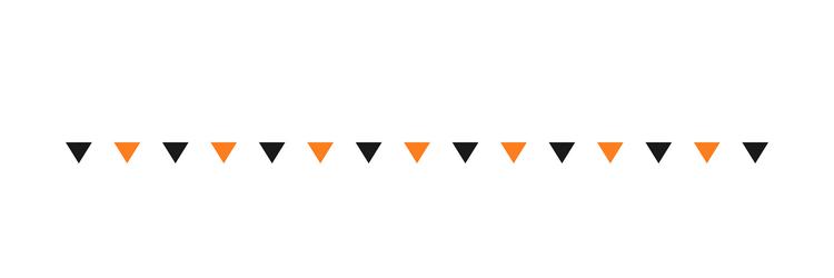 Pennant triangle flag pattern border separator Vector Image