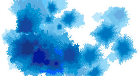 Blue paint splashes background Royalty Free Vector Image