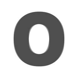 Letter o sign design template element Royalty Free Vector