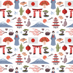 Japanese symbols set Royalty Free Vector Image