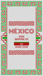 Mexico aztec maya lines design elements Royalty Free Vector