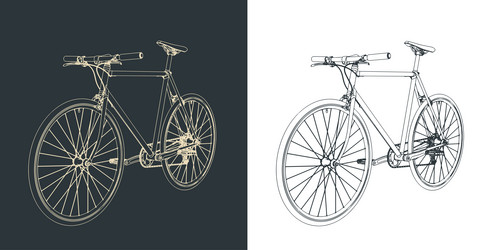 Road Bike Drawing