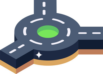Roundabout Royalty Free Vector Image - VectorStock