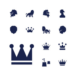 Crown king icon element simple Royalty Free Vector Image