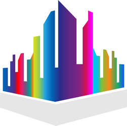 Multi Colored City Skyline Vector Images (21)