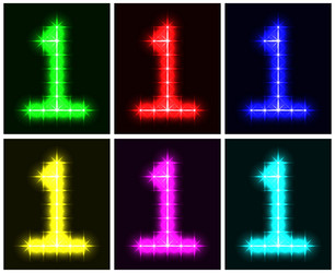 Number 5 symbols Royalty Free Vector Image - VectorStock