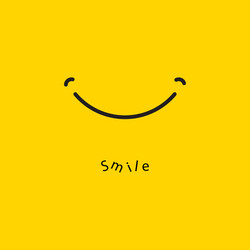 Smile template design Royalty Free Vector Image