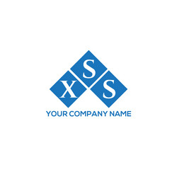 Sxs letter logo design on white background Vector Image